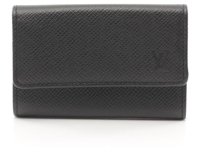 Louis Vuitton Multicle 6 Key Case Black Leather ref.1959920 - Joli Closet