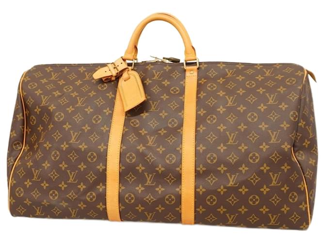 Louis Vuitton Monogram Keepall 60 Boston Bag Brown ref.1960187 - Joli Closet