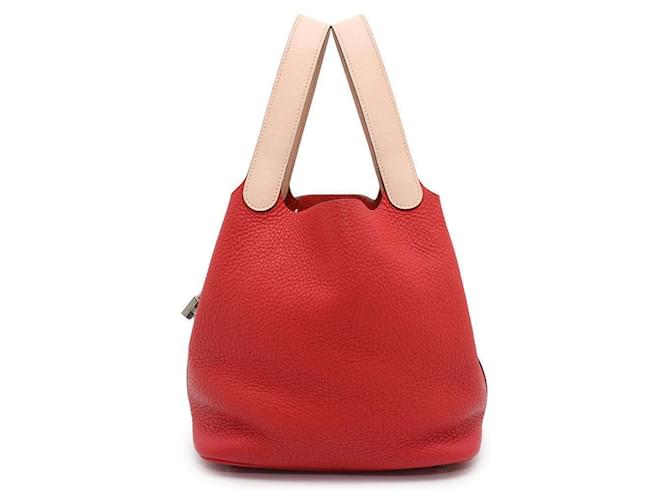 Hermès Picotin Red Leather ref.1960740 - Joli Closet