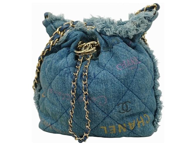 Chanel Denim Shoulder Bag Blue ref.1963271 - Joli Closet