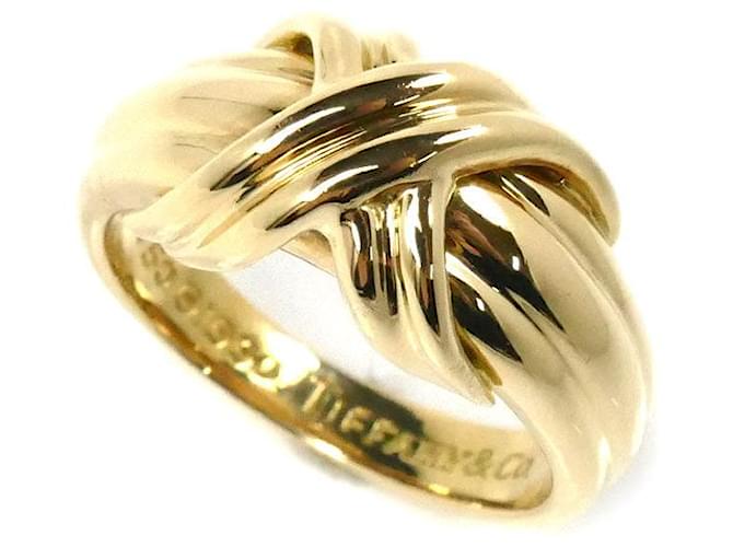 Tiffany & Co Yellow Gold Signature Ring Golden Metal ref.1967263 - Joli ...