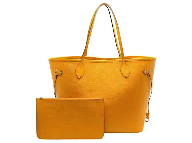 Louis Vuitton Neverfull MM Yellow Leather ref.1984685 - Joli Closet