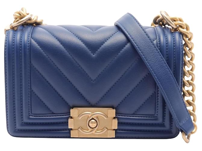 Chanel Boy Blue Leather ref.1984814 - Joli Closet