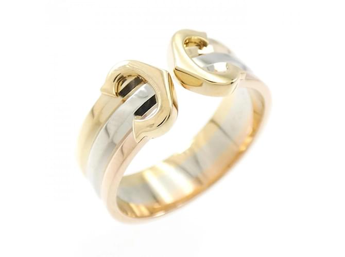 Cartier 2C Ring White gold Yellow gold Pink gold ref.1988600 - Joli Closet