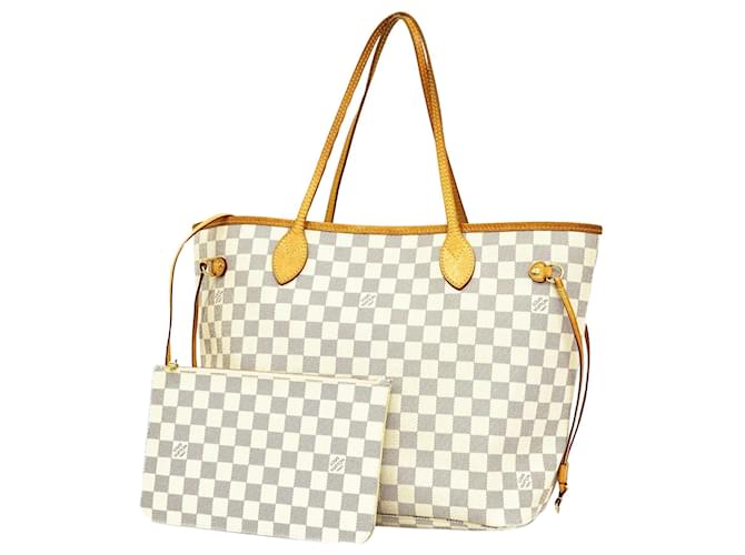 Louis Vuitton Neverfull MM White Cloth ref.1994142 - Joli Closet