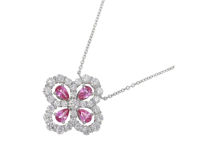 Harry Winston Loop Full Motif Sapphire Diamond Necklace Platinum ref ...