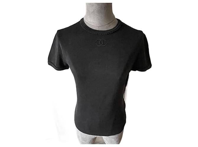 Chanel Tops Black Cotton ref.1999258 - Joli Closet