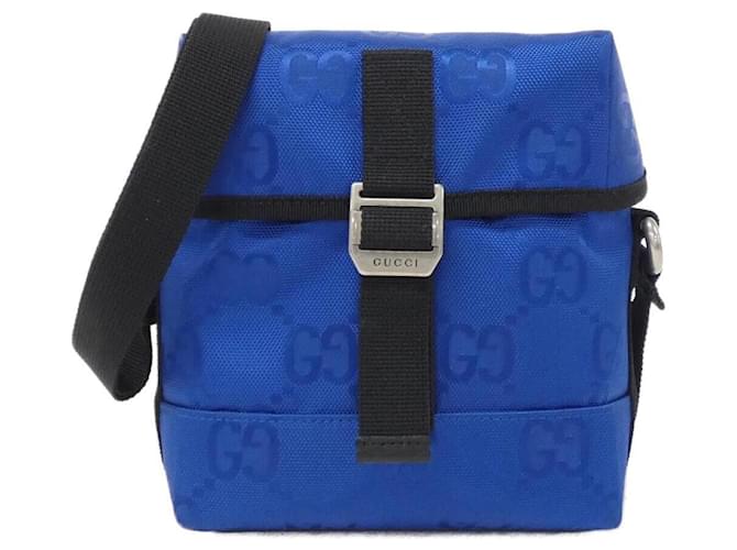 Gucci Off The Grid Shoulder Bag Blue Nylon ref.2005231 - Joli Closet