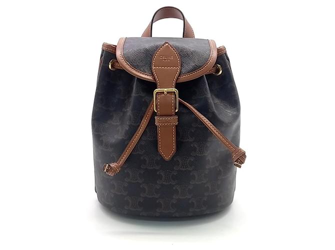Céline Celine Polco Mini Backpack Brown Leather ref.2006313 - Joli Closet