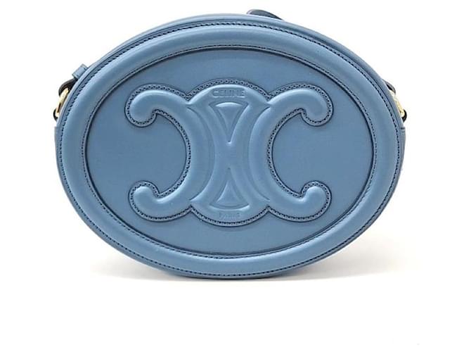 Céline Celine Crossbody Oval Pulse Blue Leather ref.2006350 - Joli Closet