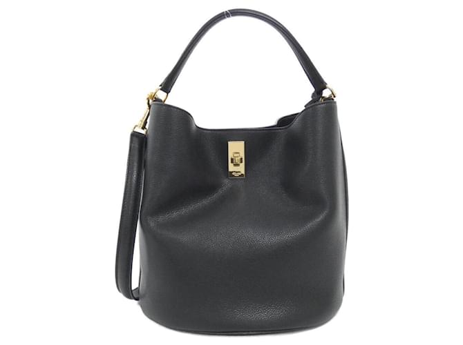 Céline Celine Bucket 16 195573CR8 Handbag Black Leather ref.2006549 ...