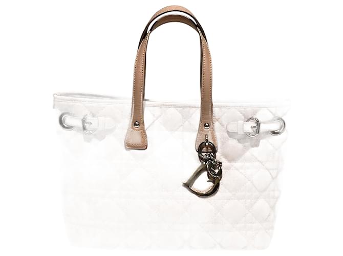 Christian Dior Dior Lady All Pink Handbag Tote Cloth ref.2010737 - Joli ...