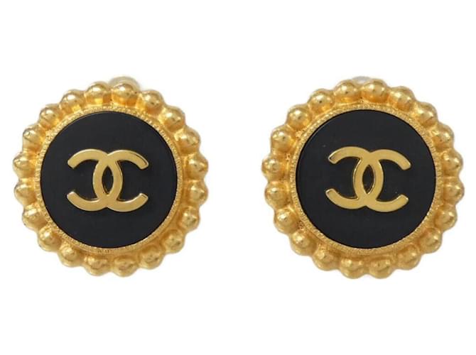 Chanel Coco Mark Black Gold-plated ref.2012503 - Joli Closet