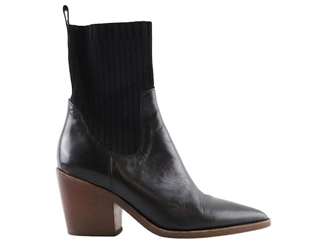 Bash Leather boots Black ref.2012895 - Joli Closet