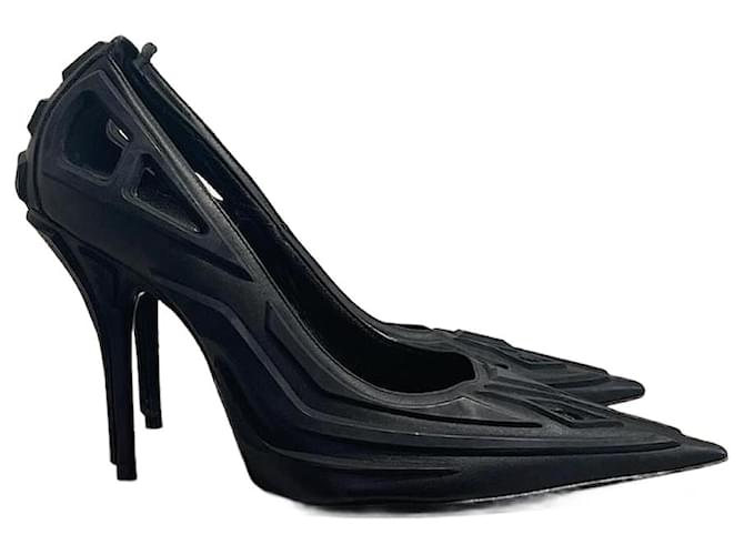 BALENCIAGA Heels T.EU 39 Leather Black ref.2014170 - Joli Closet