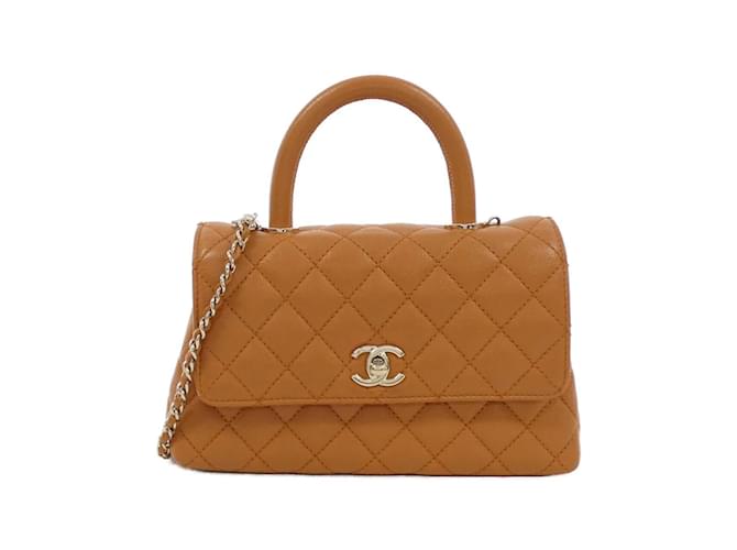 Chanel 92990 Handbag Brown Leather ref.2014896 - Joli Closet