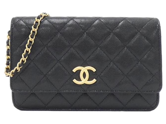 Chanel AP3516 Chain Wallet Black Leather ref.2015105 - Joli Closet