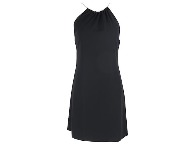 Prada Open-Back Chain Strap Mini Dress in Black Polyester ref.2015615 ...