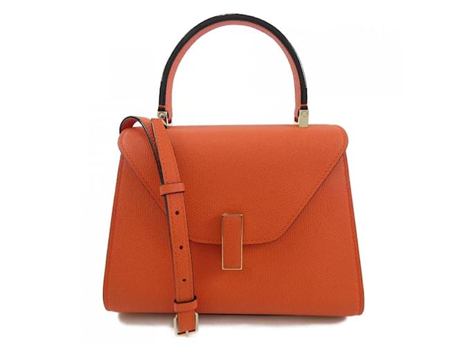 Valextra Orange Leather Handbag ref.2016308 - Joli Closet