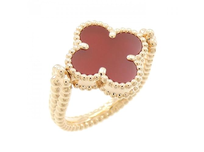 Van Cleef & Arpels Vintage Alhambra Reversible Ring Pink gold ref ...