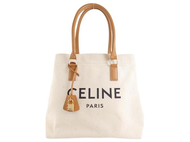 Céline Cabas Horizontal Brown Cloth ref.2018486 - Joli Closet