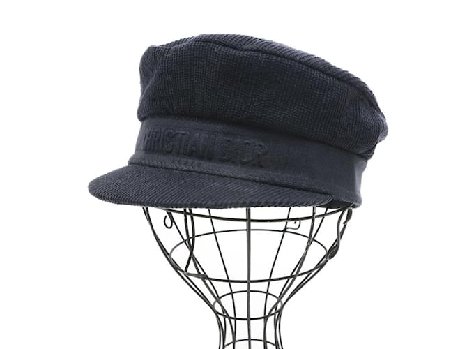 Christian Dior Navy Cotton Casket Hat Navy blue ref.2020160 - Joli Closet