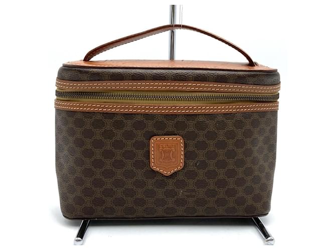 Céline Celine Macadam Pattern Vanity Bag Brown Plastic ref.2020239 ...