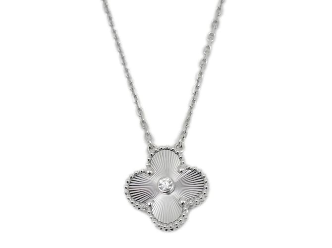 Van Cleef & Arpels Alhambra Necklace Golden White gold ref.2021021 - Joli Closet
