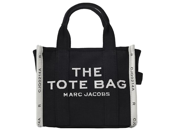 Marc Jacobs The Small Tote Bag in Black Canvas Cotton ref.498091 - Joli ...
