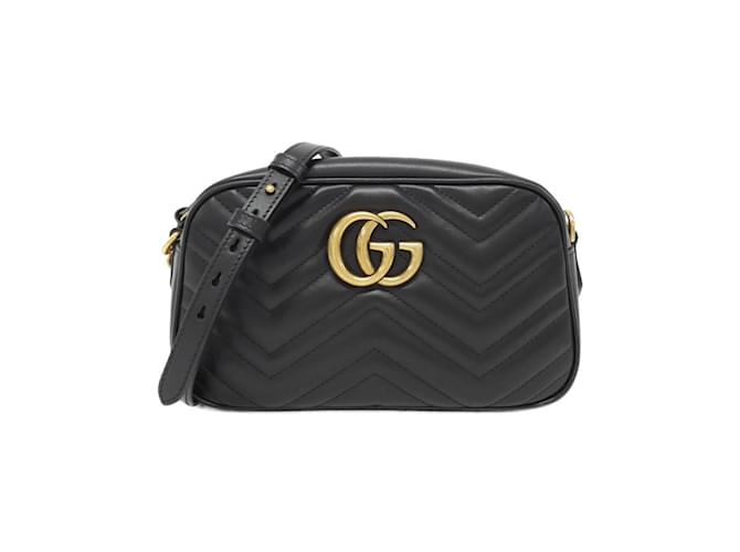 Sac à épaule Gucci GG Marmont 447632 DTD1T Cuir Noir ref.2025177 - Joli ...