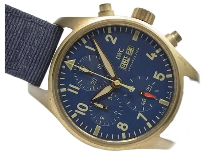 IWC Pilot's watch Chronograph 41 bronze IW388109 Mens Blue ref.2030146 ...