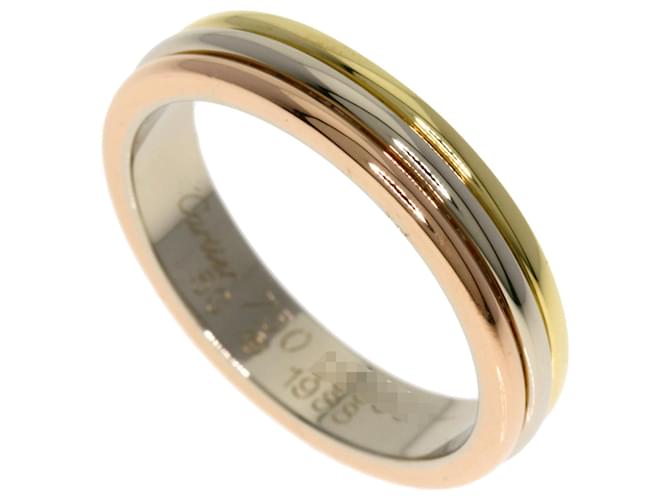 Cartier Three Color Band Ring Golden Yellow gold ref.2038524 - Joli Closet