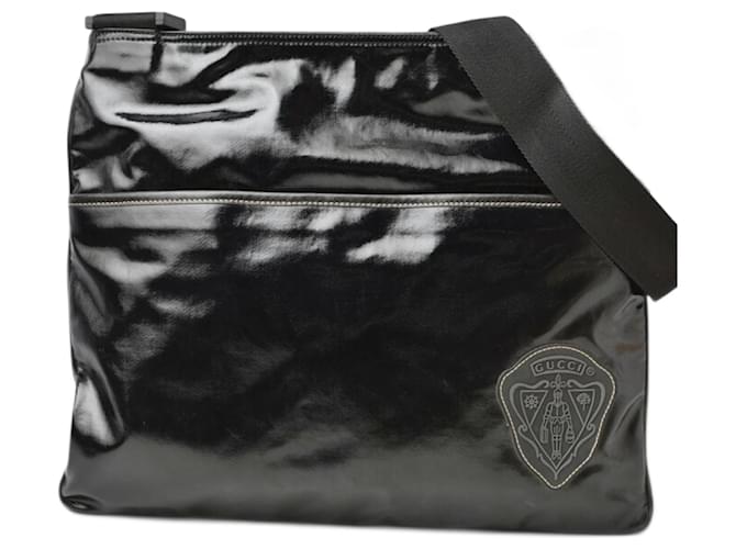 Sac à épaule Gucci avec emblème de blason Toile Noir ref.2039378 - Joli ...