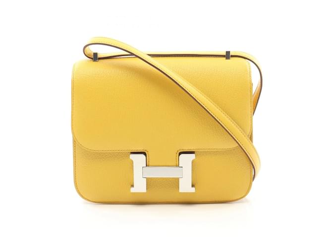 Hermès Hermes Constance 3 Mini Sun Shoulder Bag Yellow Diamond ref ...