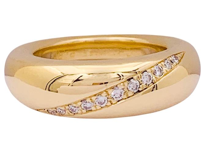 Chaumet ring 'Anneau' in yellow gold, diamonds. ref.2045915 - Joli Closet