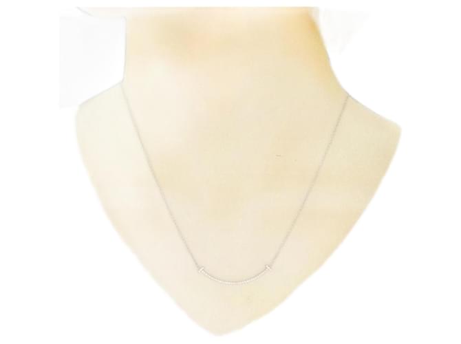 Tiffany & Co T Smile Silvery White gold ref.2050156 - Joli Closet