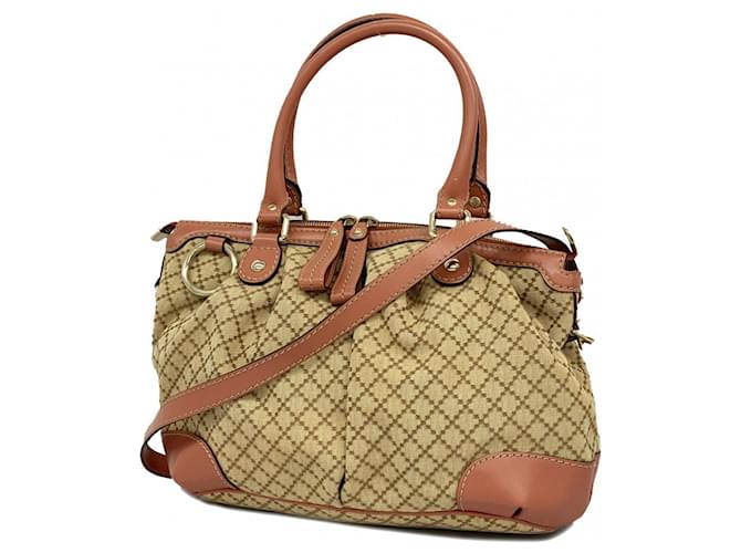 Gucci Handbag Diamante 247902 Beige Cloth ref.2052117 - Joli Closet