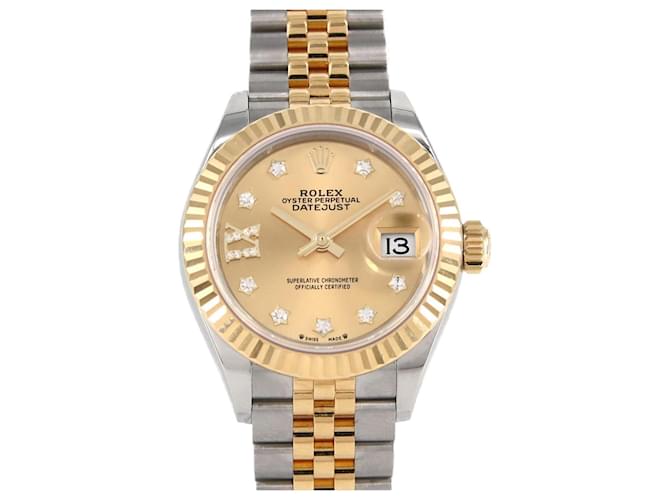 Rolex Lady DateJust 28mm Golden Steel ref.2055757 - Joli Closet