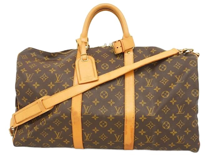 Louis Vuitton Keepall Bandouliere 50 Brown Cloth ref.2055967 - Joli Closet