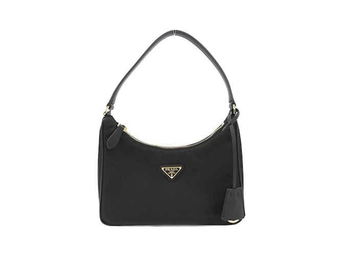 Prada Nero Saffiano Leather Shoulder Bag Black Cloth ref.2057680 - Joli ...
