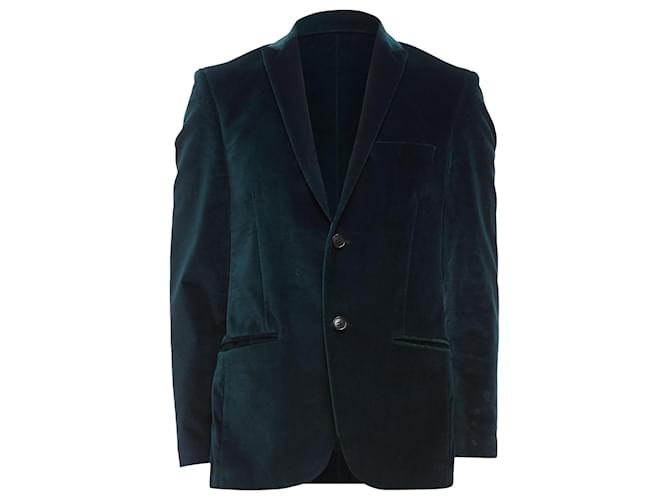 Kenzo Cotton Velvet Plus Fit Single Breasted Blazer Green ref.2063374 ...