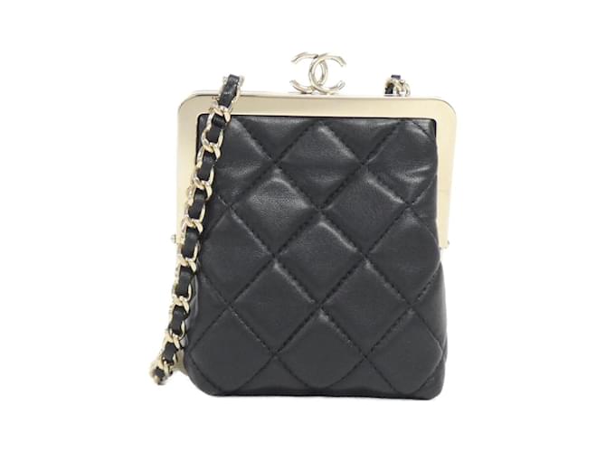 Chanel AP2496 Chain Clutch Black Leather ref.2080640 - Joli Closet