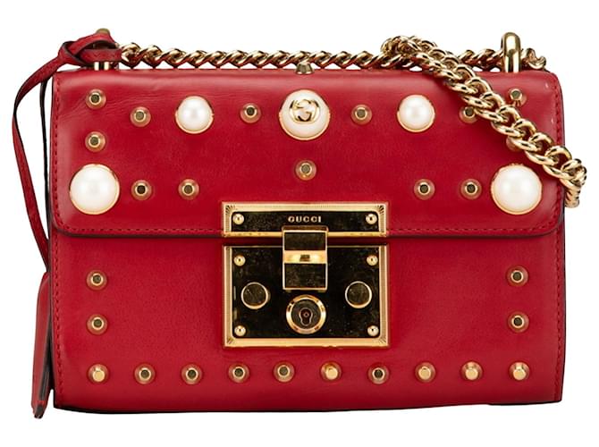 Gucci Padlock Red Leather ref.2080678 - Joli Closet