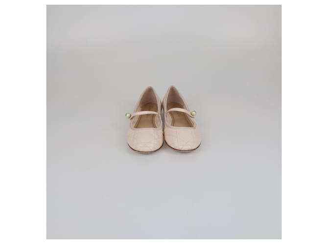 Cannage DIOR Ballerine T.EU 36 Pelle Rosa ref.2084944 - Joli Closet