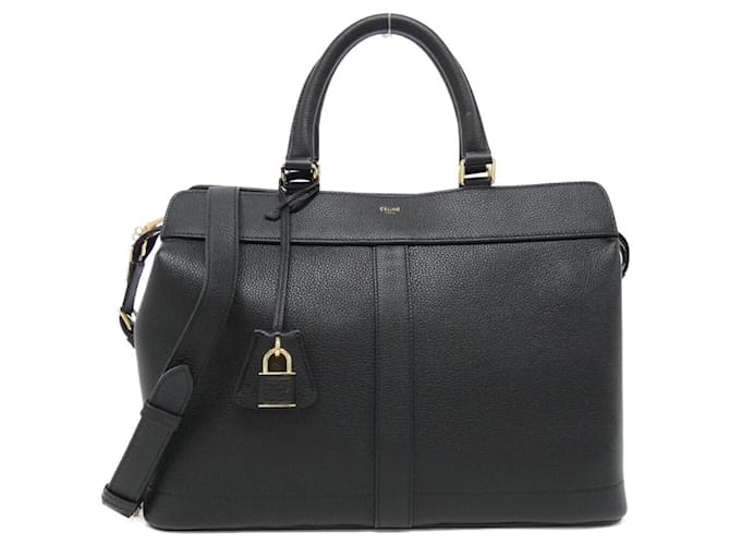 Céline Celine Cabas de France Medium Handbag Black Leather ref.2089160 ...