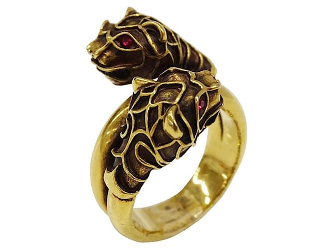 Gucci Anniversary Ring Red Golden Gold-plated ref.2093234 - Joli Closet