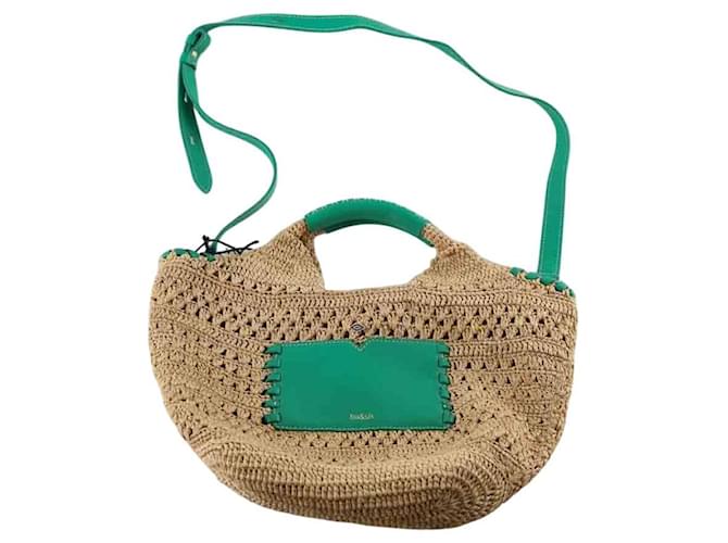 Bash Tote bag Beige Wicker ref.2094066 - Joli Closet