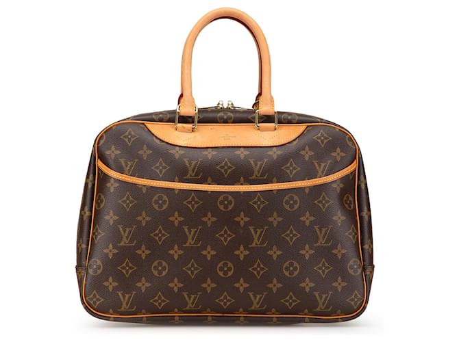 Louis Vuitton Brown Monogram Deauville Leather Cloth ref.2094573 - Joli ...