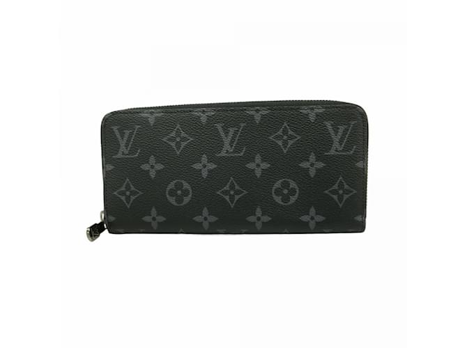 Zippy Louis Vuitton Long Wallet Monogram Eclipse Brown Black ref ...