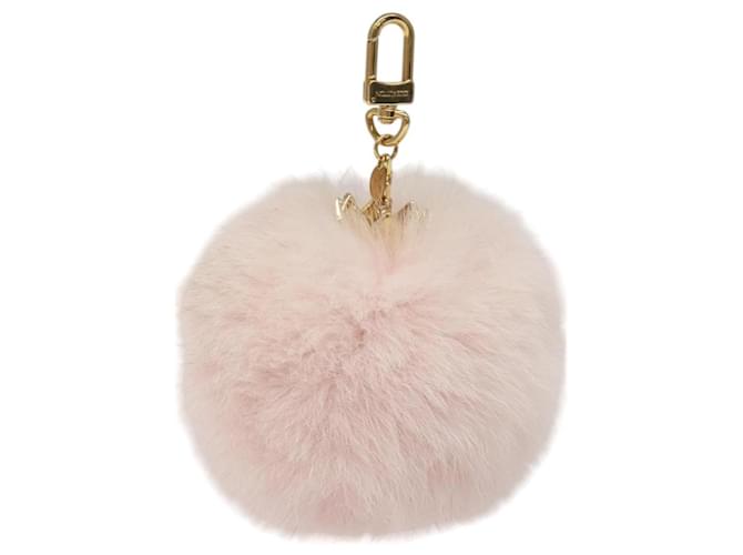 LOUIS VUITTON Fuzzy Bubble Key Holder Pink Gold M67371 LV Auth JB089A ...